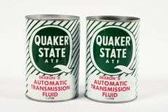 2 QUAKER STATE ATF LITRE CANS - Shackelton Auctions Inc.