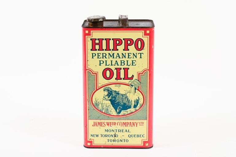 HIPPO PERMANENT PLIABLE OIL IMPERIAL GALLON CAN - Shackelton Auctions Inc.