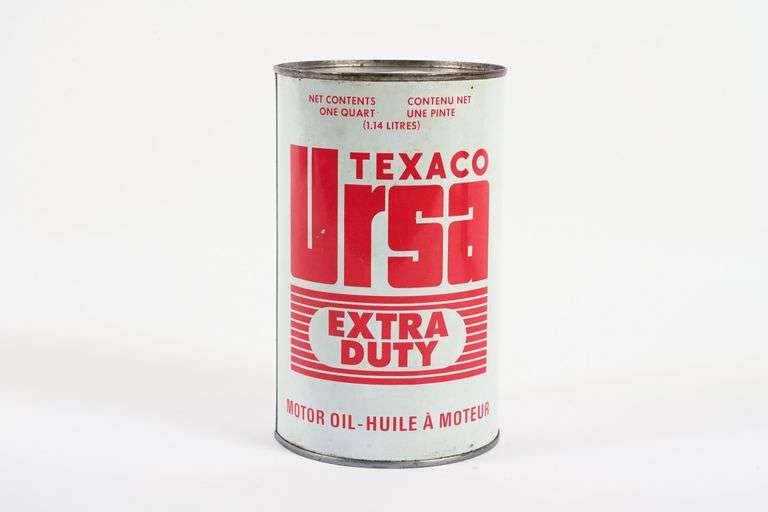 TEXACO URSA EXTRA DUTY MOTOR OIL IMPERIAL QUART CAN - Shackelton ...