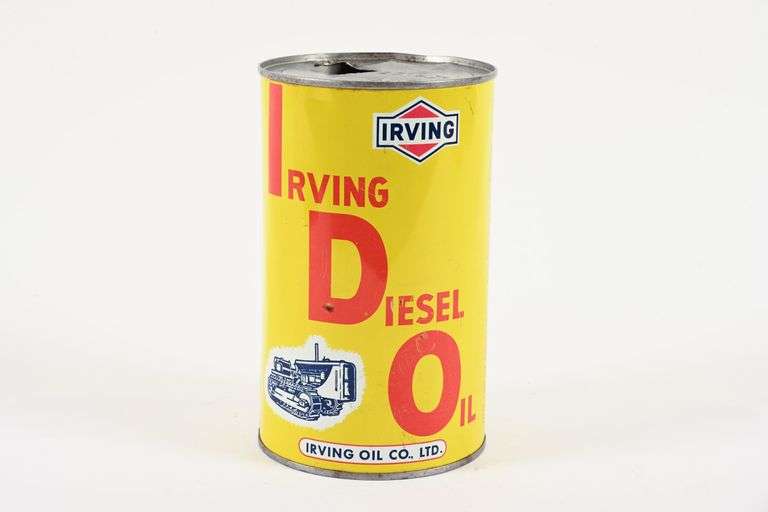 IRVING DIESEL OIL IMPERIAL QUART CAN - Shackelton Auctions Inc.
