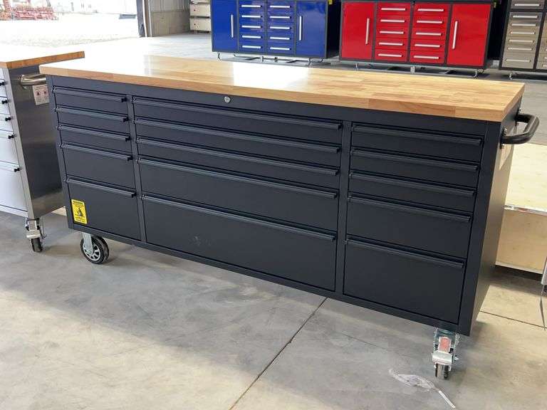 72 INCH 15 DRAWER POWDER COAT TOOLBOX (HTC7215PC-1) - Shackelton ...