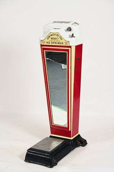 1940'S WATLING COIN OPERATED 10 CENT FORTUNE TELLING WEIGH SCALE ...