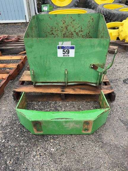 JOHN DEERE FRONT ROCK BOX OFF 8330 - Shackelton Auctions Inc.