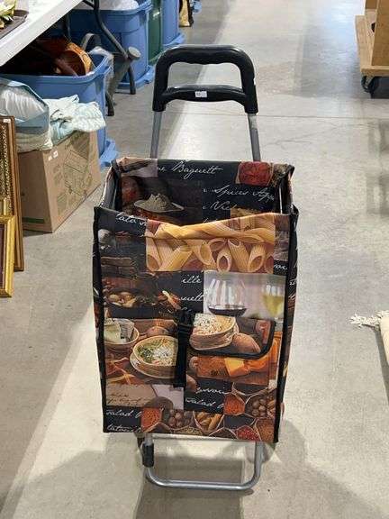 FOLDING ROLLING GROCERY CART - Shackelton Auctions Inc.