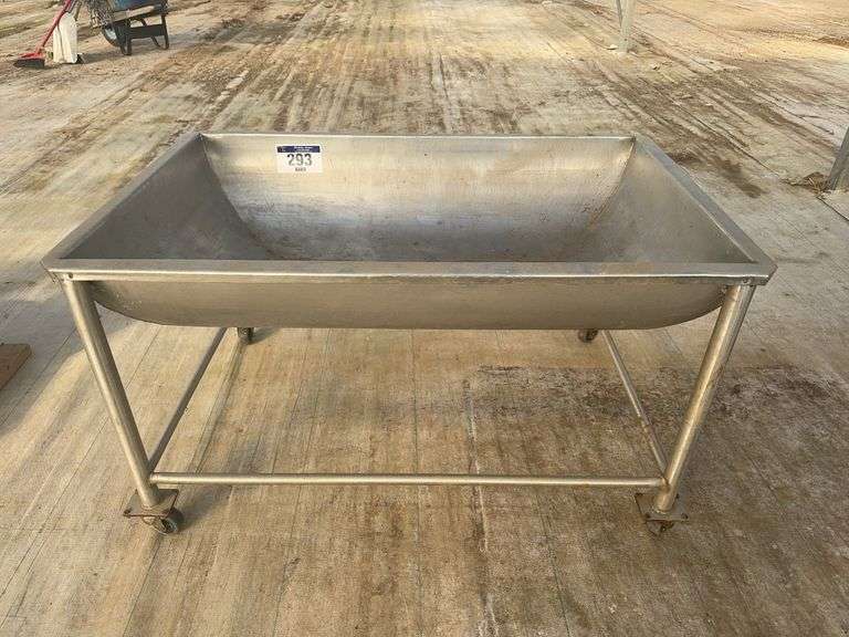 STAINLESS STEEL ROLLING TUB - Shackelton Auctions Inc.