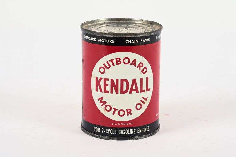 KENDALL OUTBOARD MOTOR OIL 8 OZ CAN - Shackelton Auctions Inc.