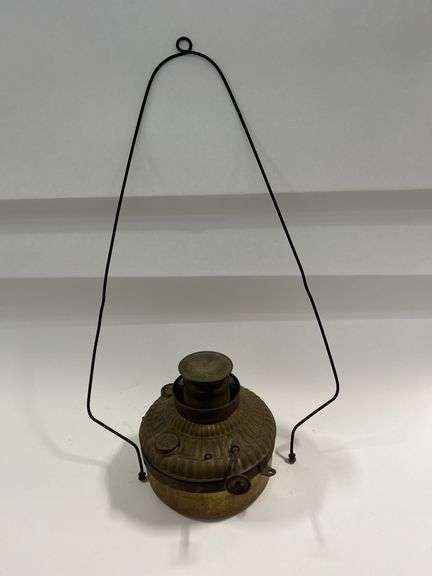 ANTIQUE PARTIAL HANGING OIL LAMP - Shackelton Auctions Inc.
