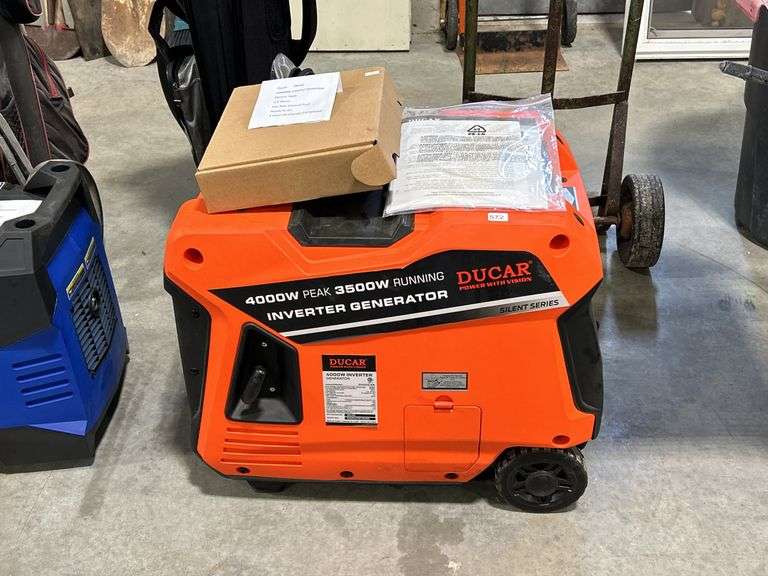 NEW DUCAR 4000W INVERTER/ GENERATOR - Shackelton Auctions Inc.