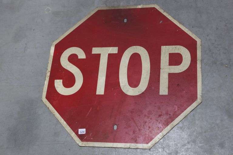 STOP SIGN - Shackelton Auctions Inc.