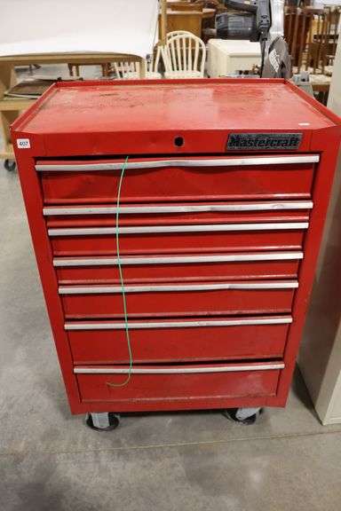 MASTERCRAFT TOOL BOX AND CONTENTS - Shackelton Auctions Inc.