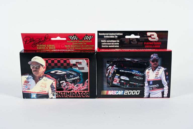 2 DALE EARNHARDT PLAYING CARD SETS - Shackelton Auctions Inc.