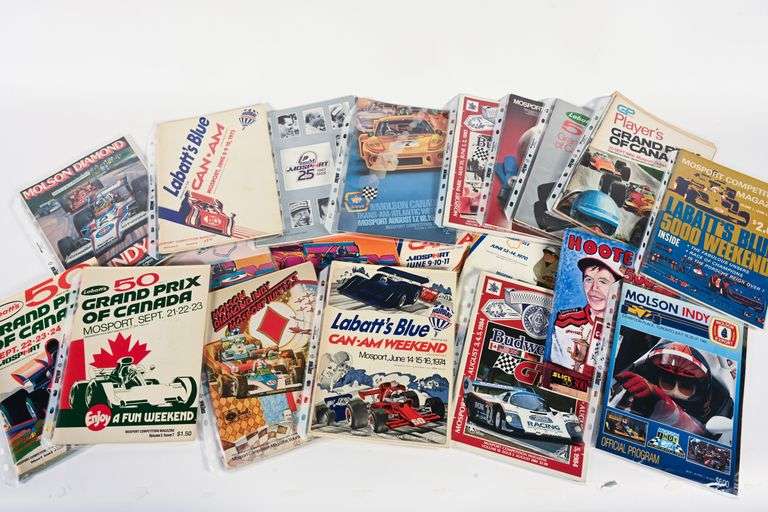 LARGE COLLECTION OF VINTAGE RACING PROGRAMS - Shackelton Auctions Inc.