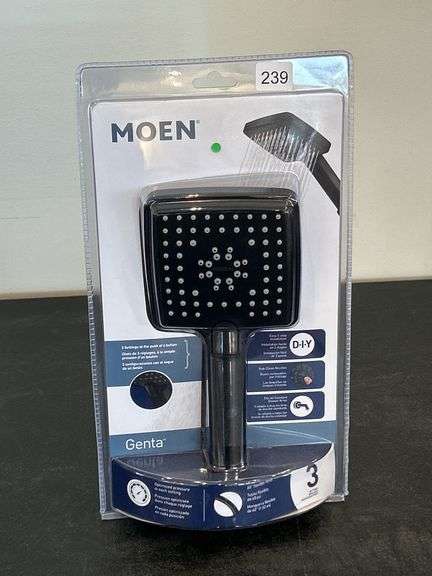 MOEN GENTA HAND SHOWER IN MATTE BLACK - Shackelton Auctions Inc.