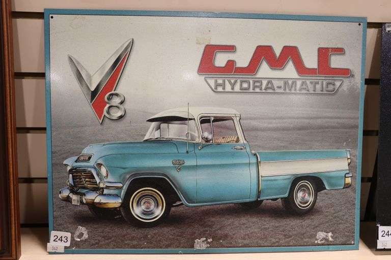 GMC TIN SIGN 16X12 - Shackelton Auctions Inc.