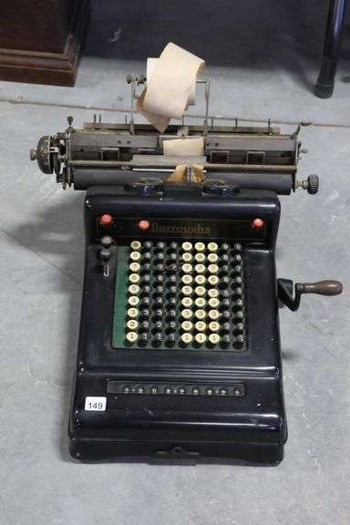 BURROUGHS ADDING MACHINE - Shackelton Auctions Inc.