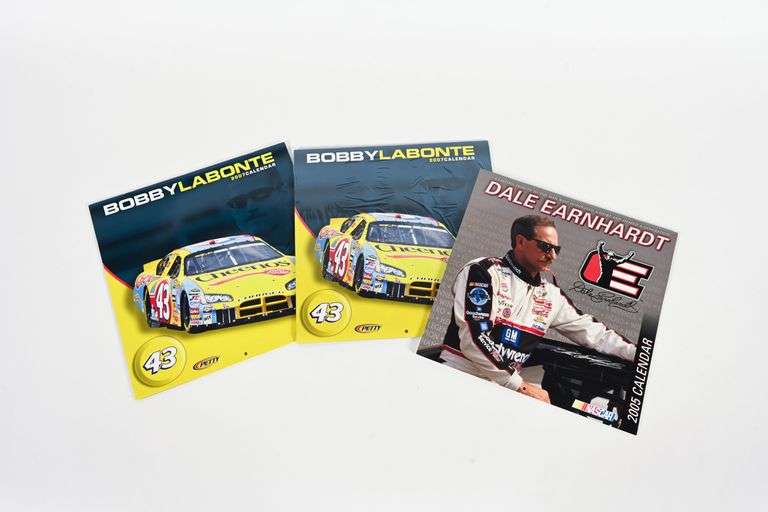 TWO 2007 NASCAR BOBBY LABONTE AND DALE EARNHARDT CALENDARS - Shackelton ...