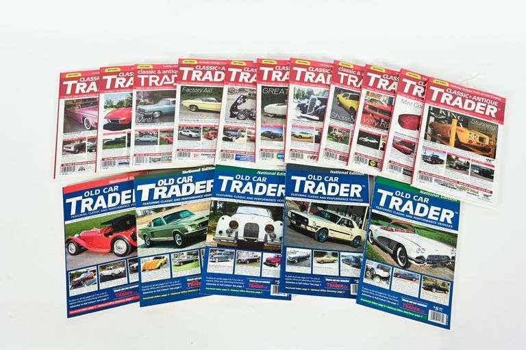 GROUP OF CLASSIC AND ANTIQUE TRADER MAGAZINES - Shackelton Auctions Inc.