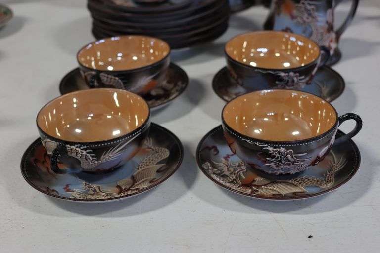 HAND PAINTED R.S.JAPAN TEA SET & PLATES - Shackelton Auctions Inc.
