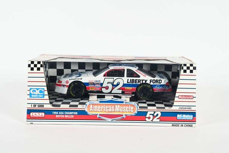 ERTL 1994 ASA CHAMPION BUTCH MILLER STOCK CAR 1/18 - Shackelton ...
