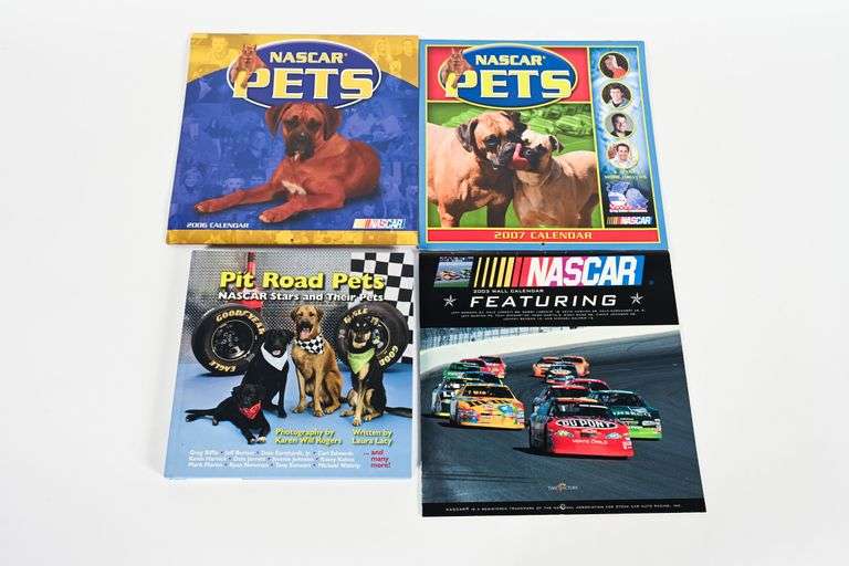 3 NASCAR CALENDARS AND PIT PETS BOOK - Shackelton Auctions Inc.