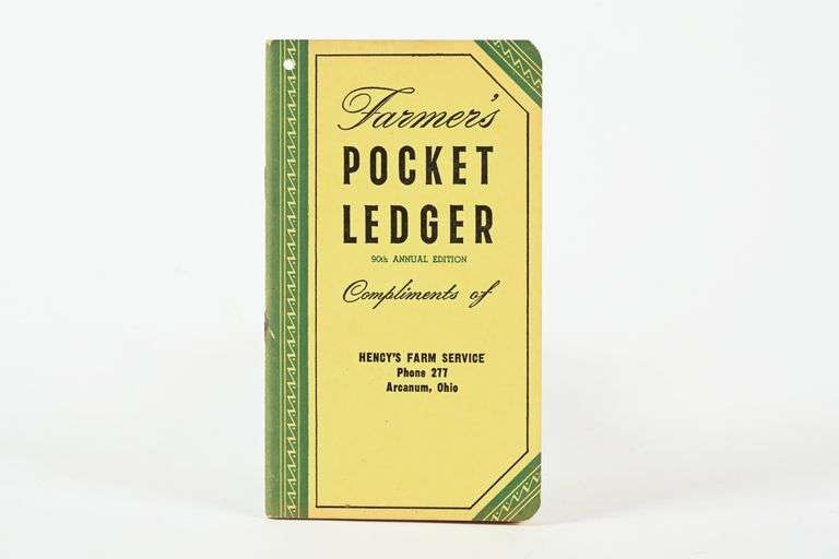 1956/57 FARMER'S POCKET LEDGER - Shackelton Auctions Inc.