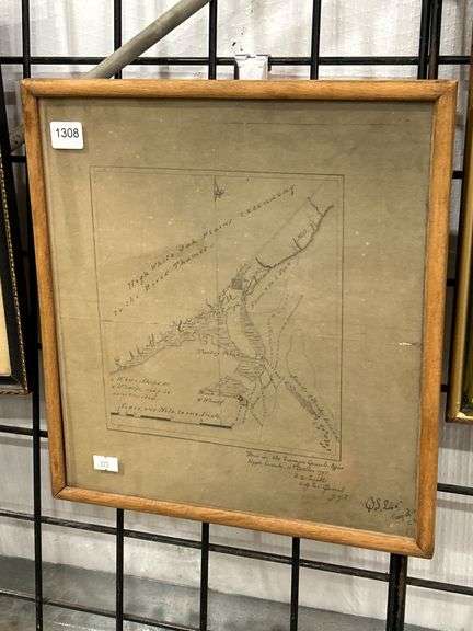 FRAMED MAP - Shackelton Auctions Inc.