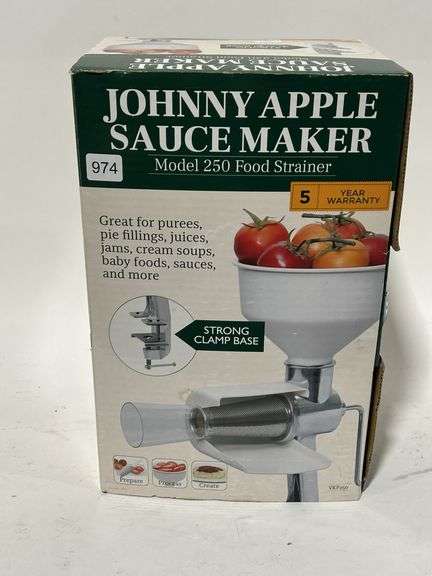 JOHNNY APPLE SAUCE MAKER - Shackelton Auctions Inc.