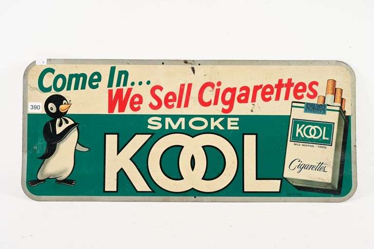 SMOKE COOL CIGARETTES SST SIGN - Shackelton Auctions Inc.