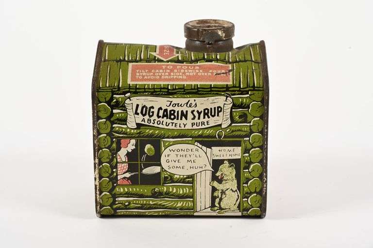 TOWEL'S LOG CABIN SYRUP 12 OZ TIN - Shackelton Auctions Inc.