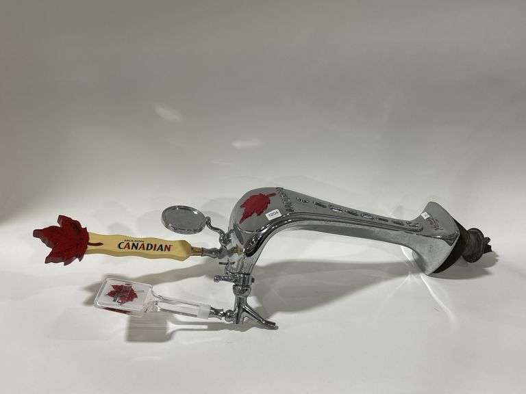 MOLSON CANADIAN TRIPLE HEAD BEER TAP TOWER - Shackelton Auctions Inc.