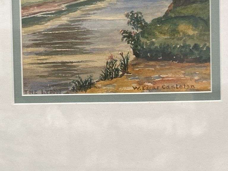 FRAMED W.EDGAR CANTELON WATER COLOUR - Shackelton Auctions Inc.