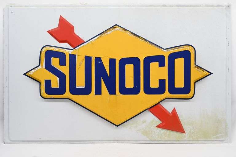 LARGE SUNOCO LEXAN LIGHTED SIGN PANEL - Shackelton Auctions Inc.