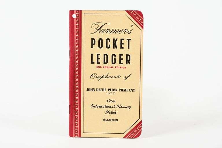 1950/51 FARMER'S POCKET LEDGER - Shackelton Auctions Inc.