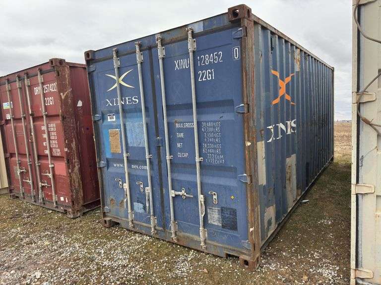 20FT BLUE STEEL CONTAINER - Shackelton Auctions Inc.