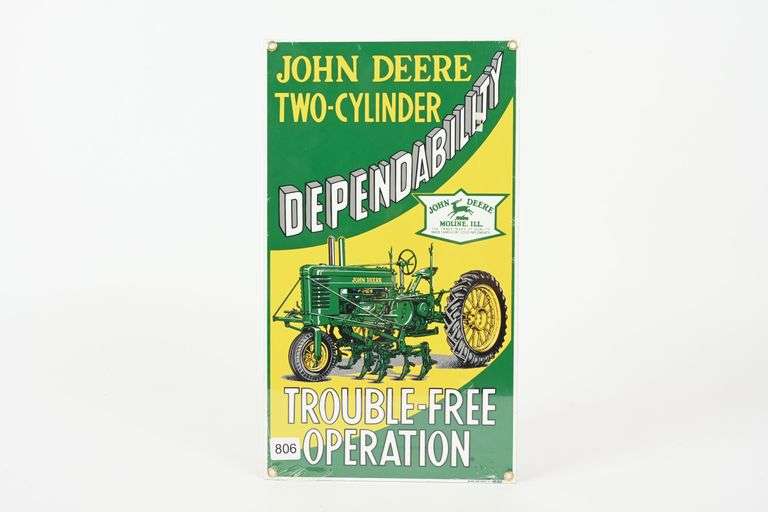 ANDE ROONEY JOHN DEERE SIGN - 9"X15" - Shackelton Auctions Inc.