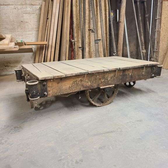 ANTIQUE EASY TURN WOODEN DOLLY - Shackelton Auctions Inc.