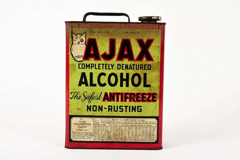 AJAX ANTI-FREEZE U.S. GALLON CAN - Shackelton Auctions Inc.
