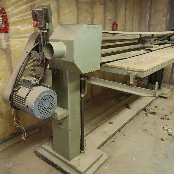 PROGRESS 8' SLIDING BED BELT SANDER, - Shackelton Auctions Inc.