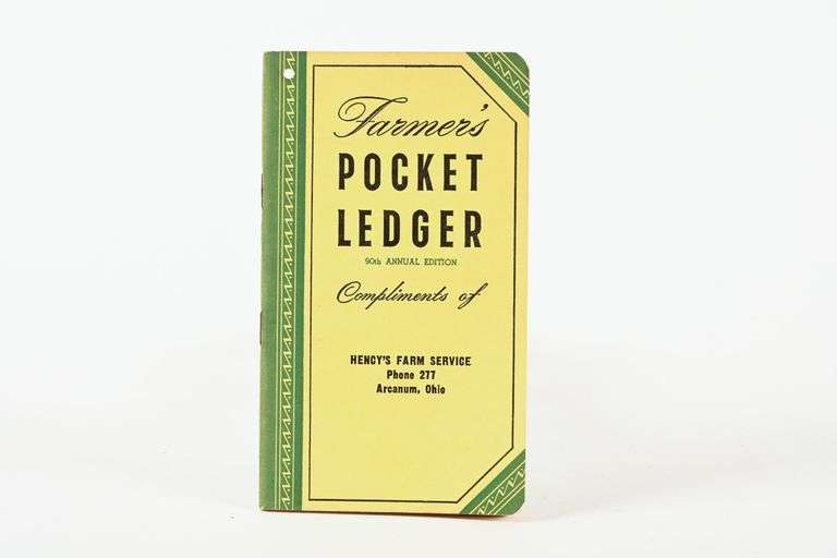 1956/57 FARMER'S POCKET LEDGER - Shackelton Auctions Inc.