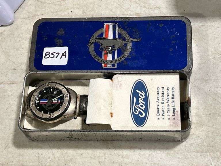 FORD MUSTANG WRIST WATCH - Shackelton Auctions Inc.