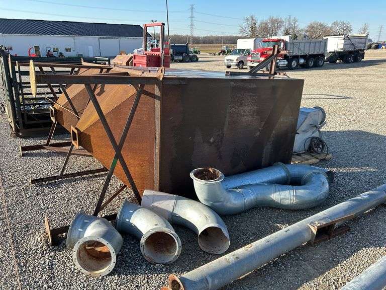 CUSTOMIZED 7 TON DRYING BIN WITH PIPING & DIVIDER - Shackelton Auctions ...