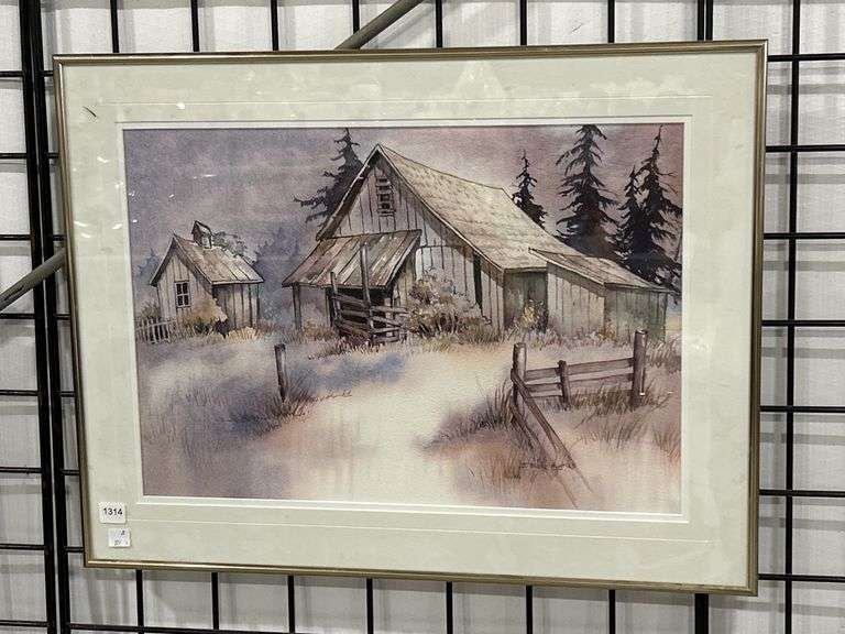 FRAMED J. BLAKE HUGHES WATER COLOUR - Shackelton Auctions Inc.
