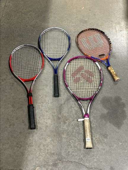 FOUR TENNIS RACKETS - Shackelton Auctions Inc.
