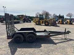 TANDEM AXLE LIGHT DUTY EQUIPMENT HAULER TRAILER - Shackelton Auctions Inc.