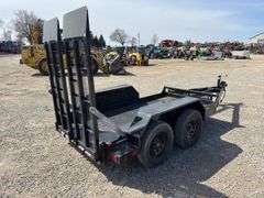 TANDEM AXLE LIGHT DUTY EQUIPMENT HAULER TRAILER - Shackelton Auctions Inc.