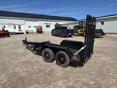 TANDEM AXLE LIGHT DUTY EQUIPMENT HAULER TRAILER - Shackelton Auctions Inc.