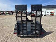 TANDEM AXLE LIGHT DUTY EQUIPMENT HAULER TRAILER - Shackelton Auctions Inc.