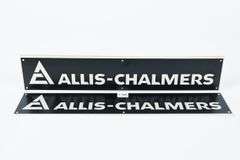 2 NOS ALLIS-CHALMERS ALUMINUM SIGNS - Shackelton Auctions Inc.