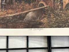 VIC GIBBONS "OLD FAITHFUL" SIGNED PRINT - 26"X20" - Shackelton Auctions ...