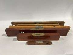 6 ANTIQUE WOODEN LEVELS - Shackelton Auctions Inc.